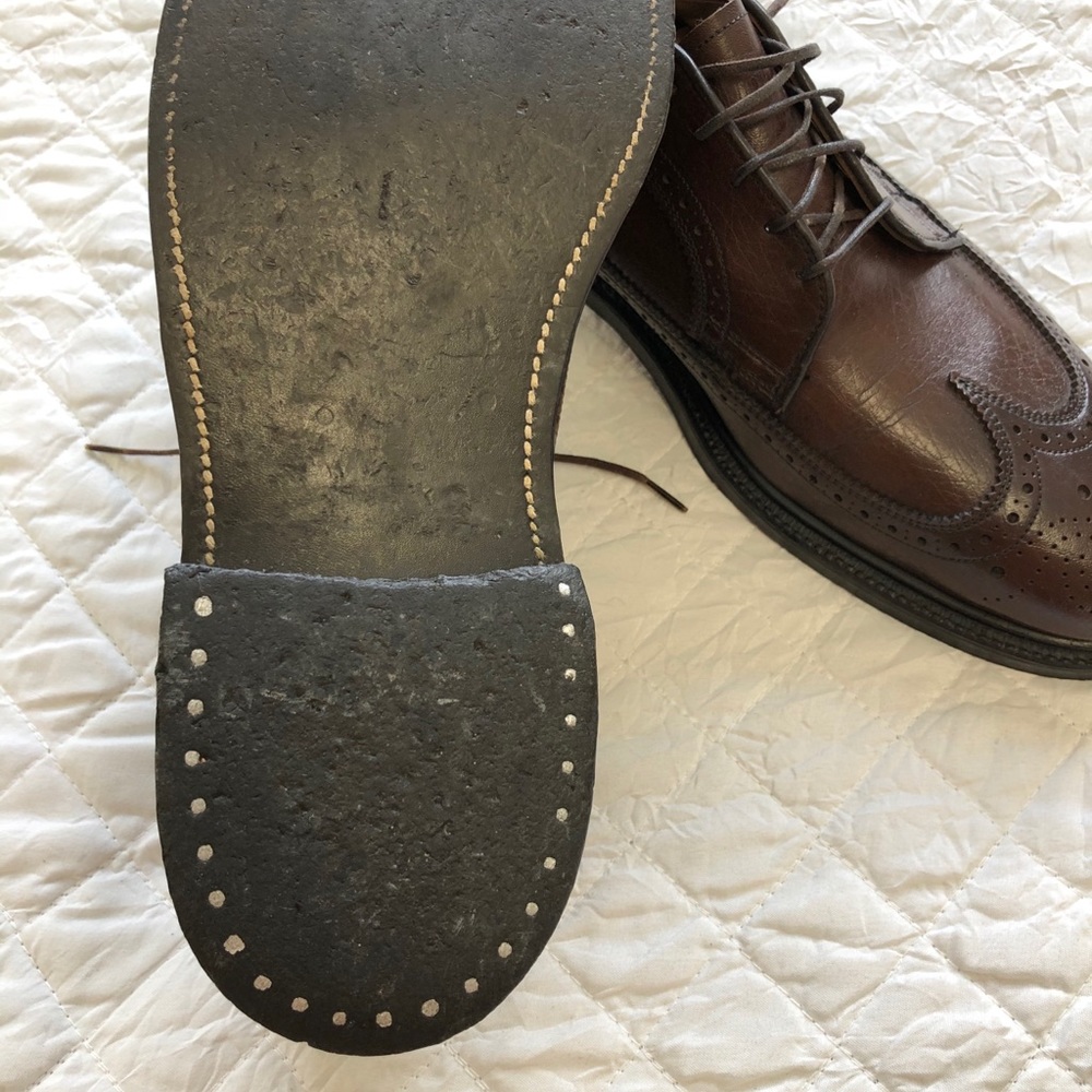 Rare Vintage Dunhill Tailors Nyc Brown Wingtip Dress … - Gem